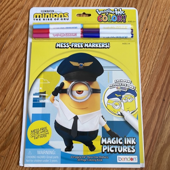 Bendon | Other | New Minion Imagine Ink Coloring Book | Poshmark